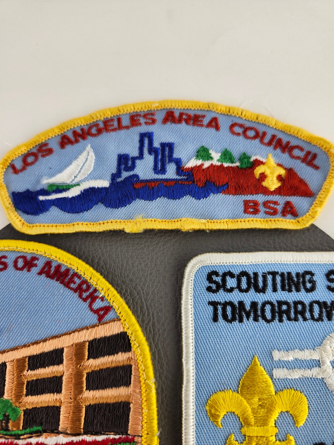 Boy Scout Badges Iron on Patches Vintage 1980s Tournament of Roses ...