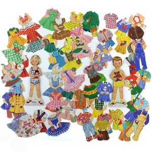 Polly & Peter Vintage Paper Dolls - Etsy UK