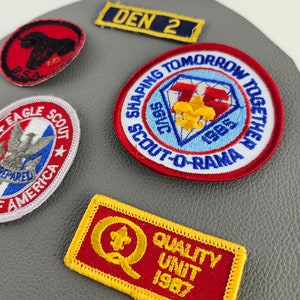 Vintage 80s Eagle Scout Boy Scouts of America Iron on Patches, BSA Ram ...