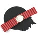 Red & White Stripe Elastic Belt With Plastic Buckle - Etsy
