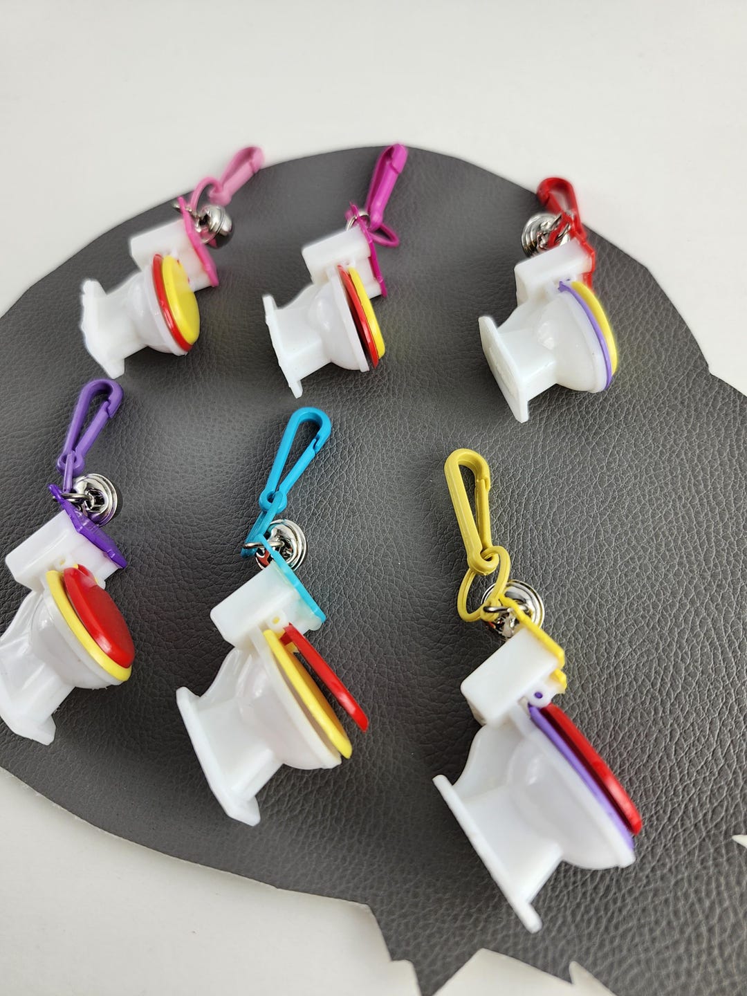 80s Kitsch Plastic Toilet Charm With Bell / Vintage Kids Charm Necklace ...