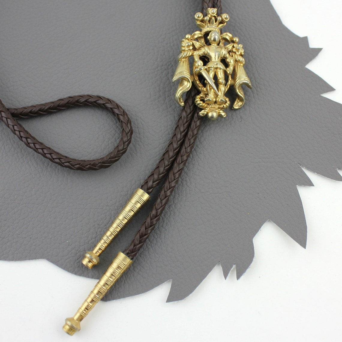 Vintage Medieval Warrior Bolo Tie / Medieval Armor / Roman - Etsy