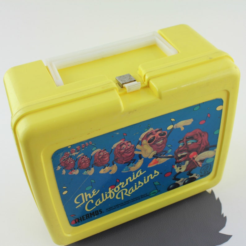 The California Raisins Lunch Box With Thermos / 1987 Raisins Plastic ...