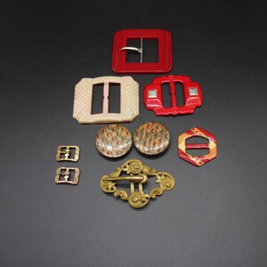 Vintage Belt Buckles and Shoe Buckles 1920-1940 - Etsy