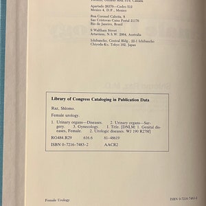 Female Urology by Shlomo Raz - Etsy