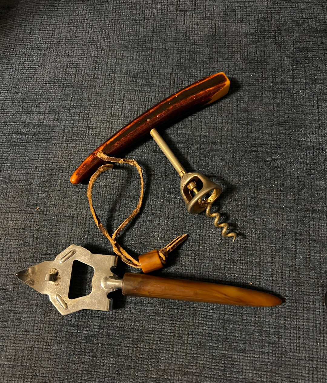1920's Horn Antler Horn/corkscrew Wine Bottle Opener & Mid-century ...