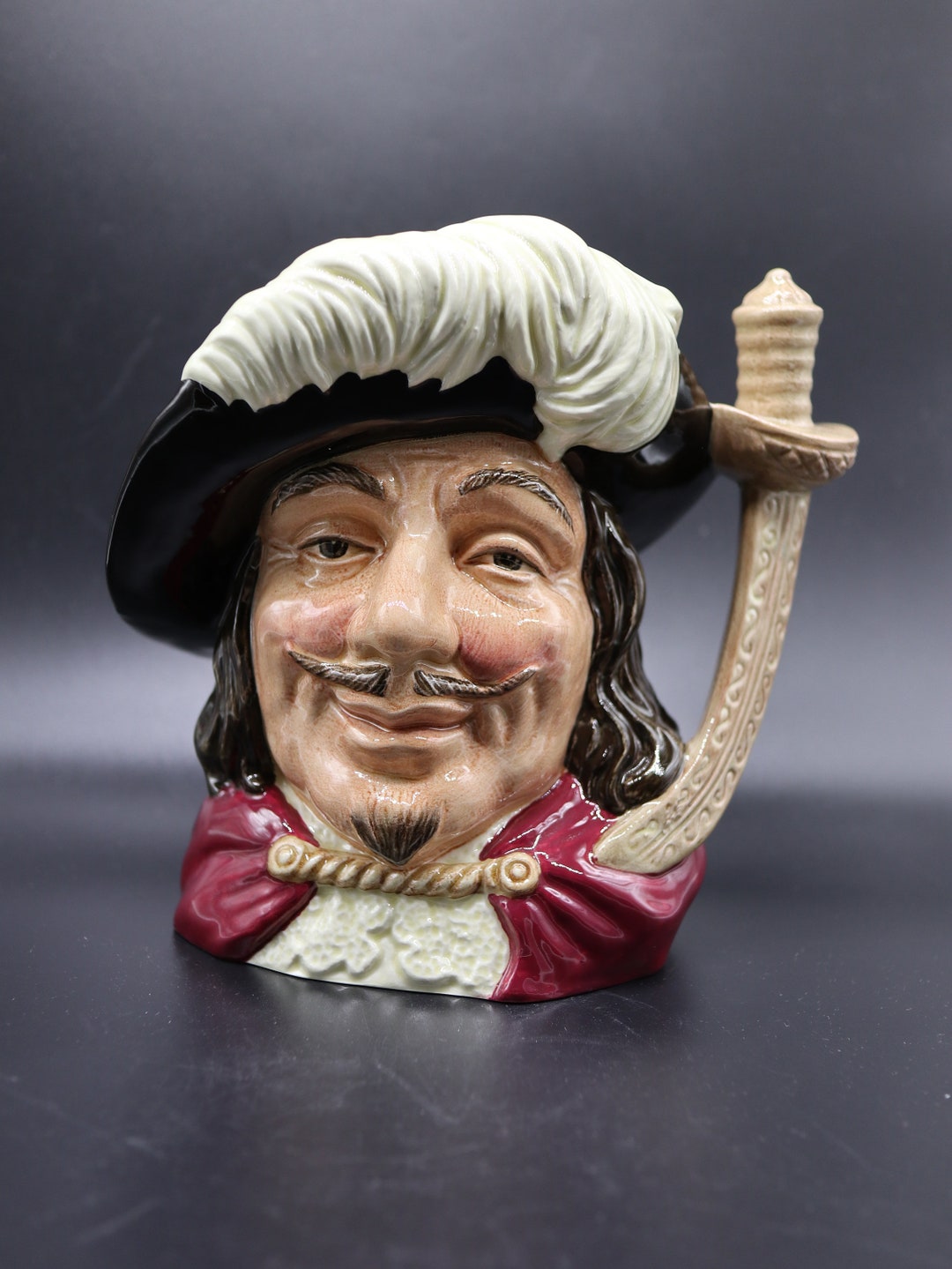 1955 Large Toby Mug Jug -"porthos" Three Musketeers Series by Royal ...