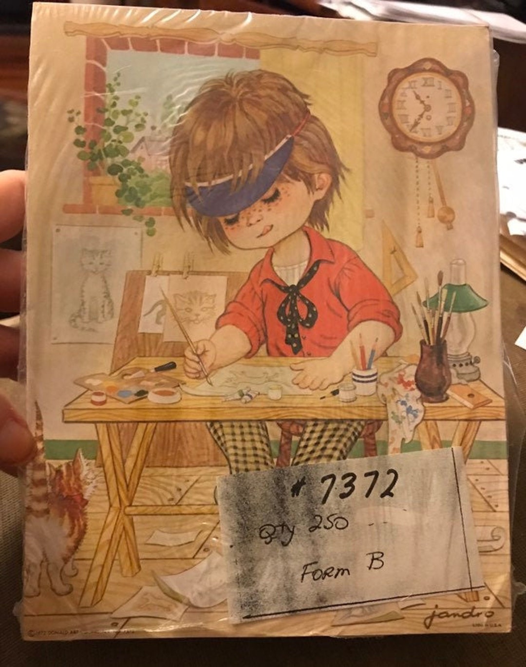 250 8 X 6 Lithographs of Artist by Jandro (new, Unopened Package), 1972 ...