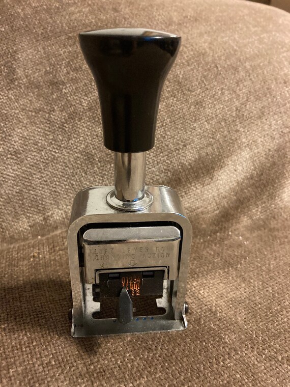 Automatic Numbering Machine Office Stamp Retro Numbering - Etsy