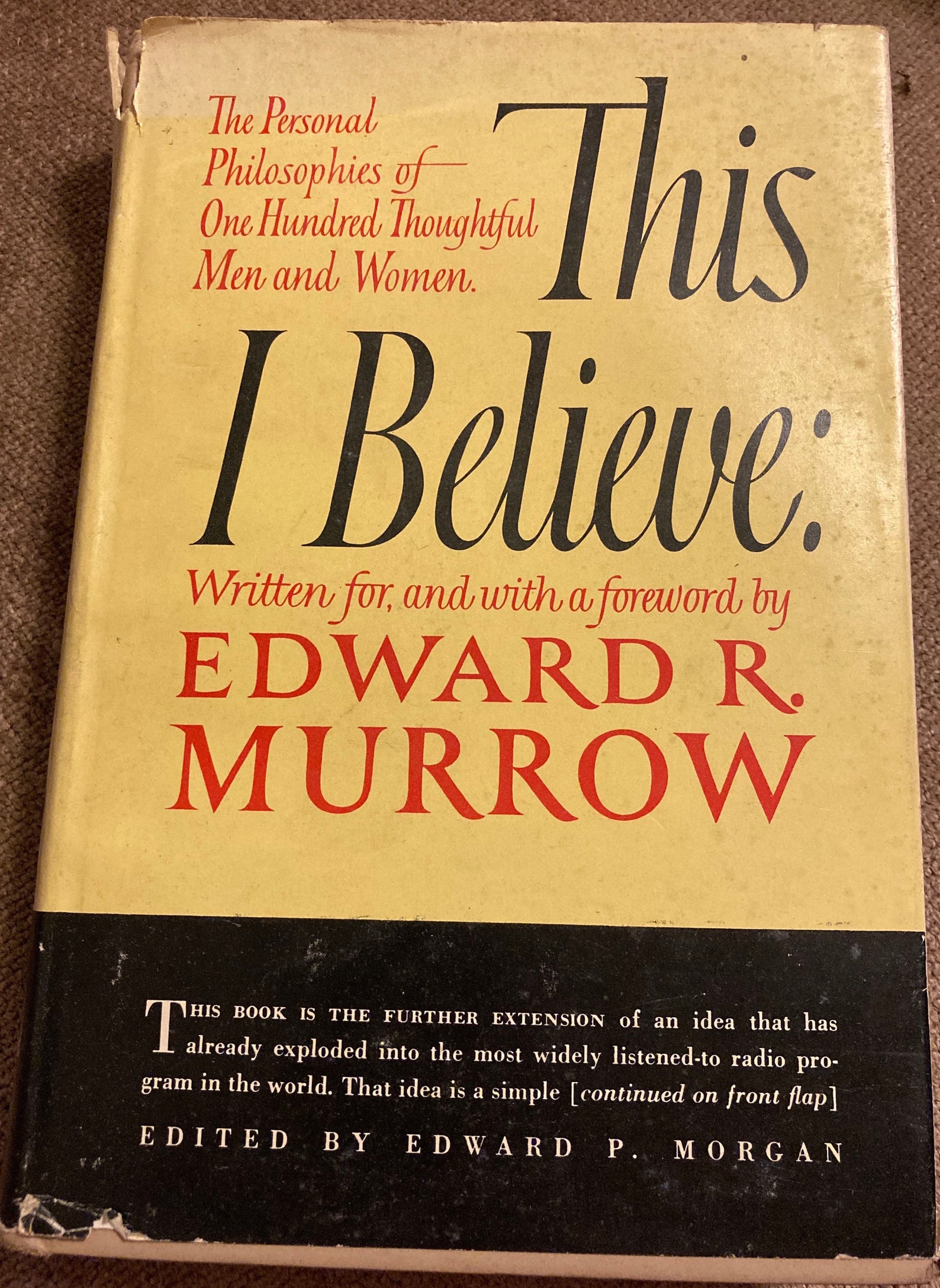 Edward R. Murrow: This I Believe Special Edition | Etsy