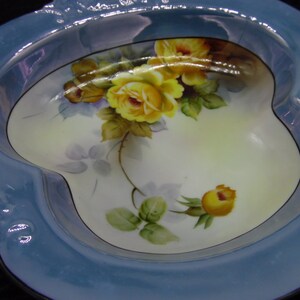 Noritaki Morimura Blue Lusterware Yellow Rose Pattern - Etsy