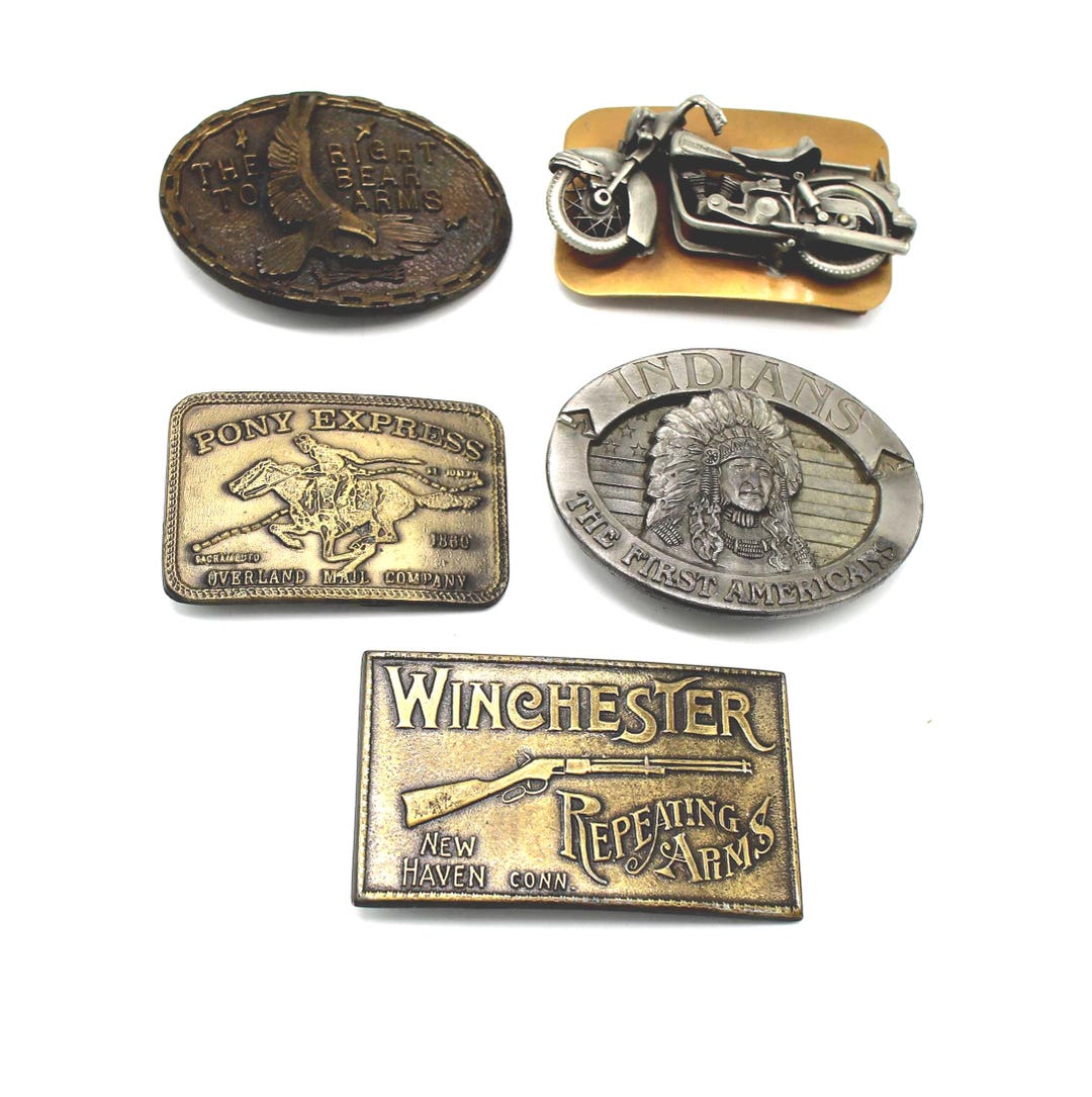 Five Cast Metal Belt Buckles for Men - Etsy