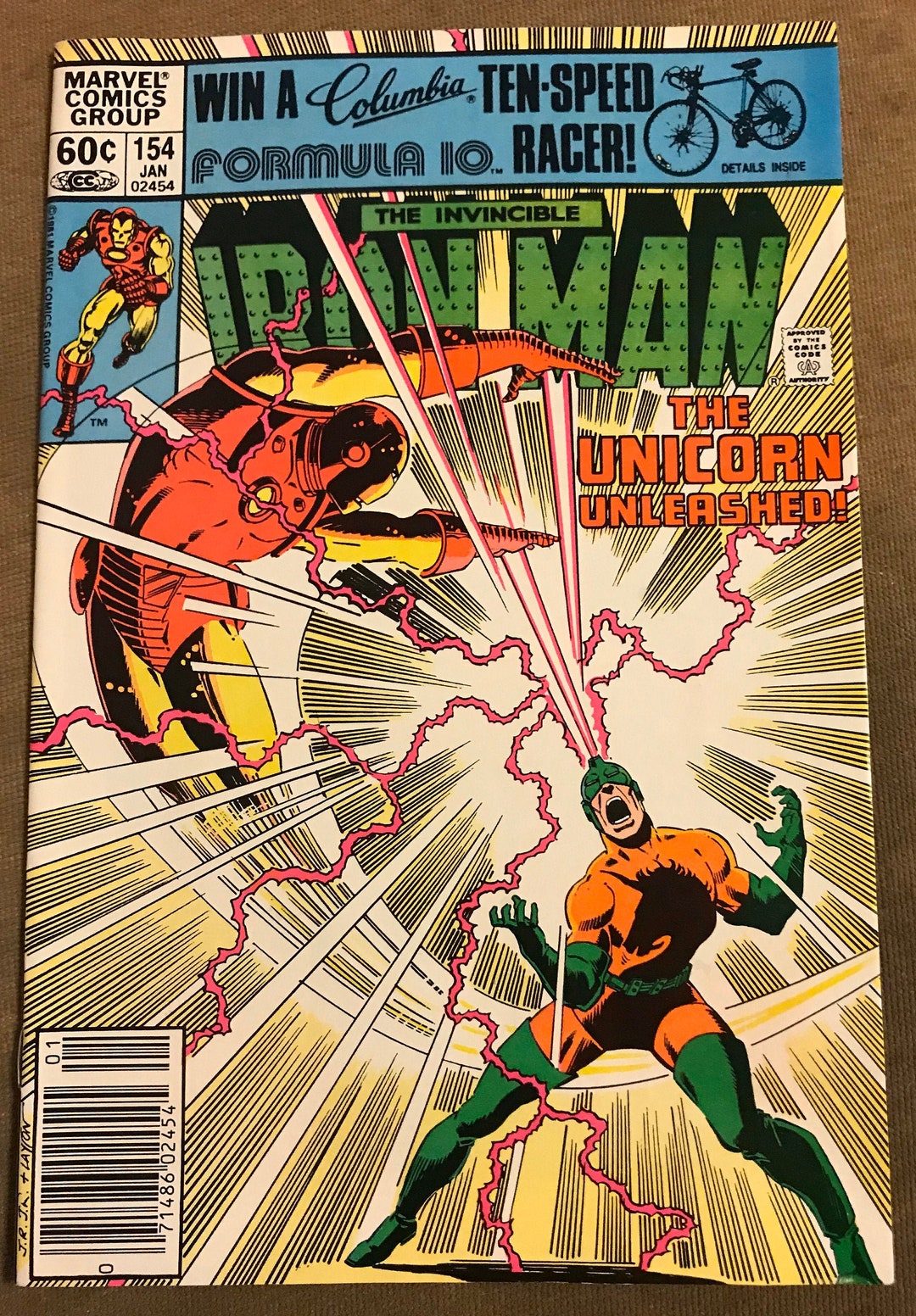 January 1983 the Invincible Iron Man Comic Book No 154 - Etsy