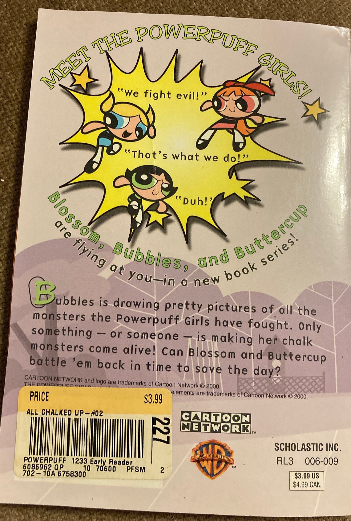 Powerpuff Girls Chapter Book #02: All Chalked Up! (powerpuff Girls ...