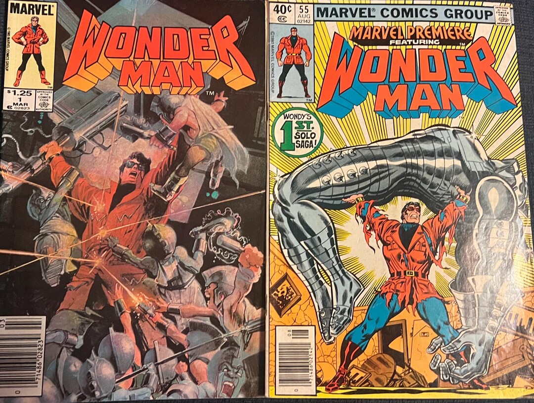 Marvel Comic Group Wonder Man Issue 1 (march 1986) + Issue 55 (august ...