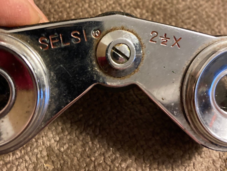 Selsi 2 1/2 X Black Metal and Leather Opera Glasses/binoculars | Etsy