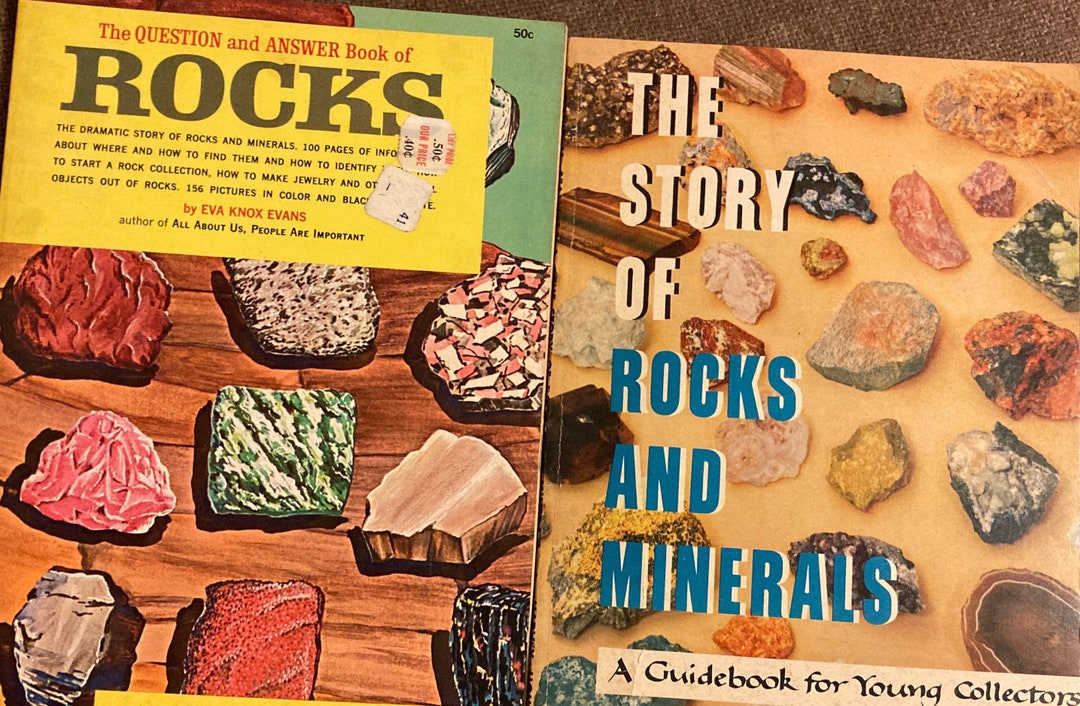 1963 A Golden Adventure Book; the Question and Answer Book of Rocks ...