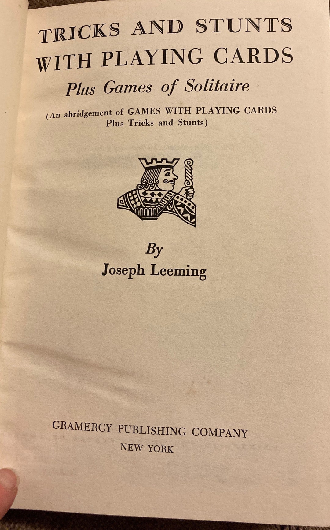 Tricks and Stunts With Playing Cards, Joseph Leeming - Etsy