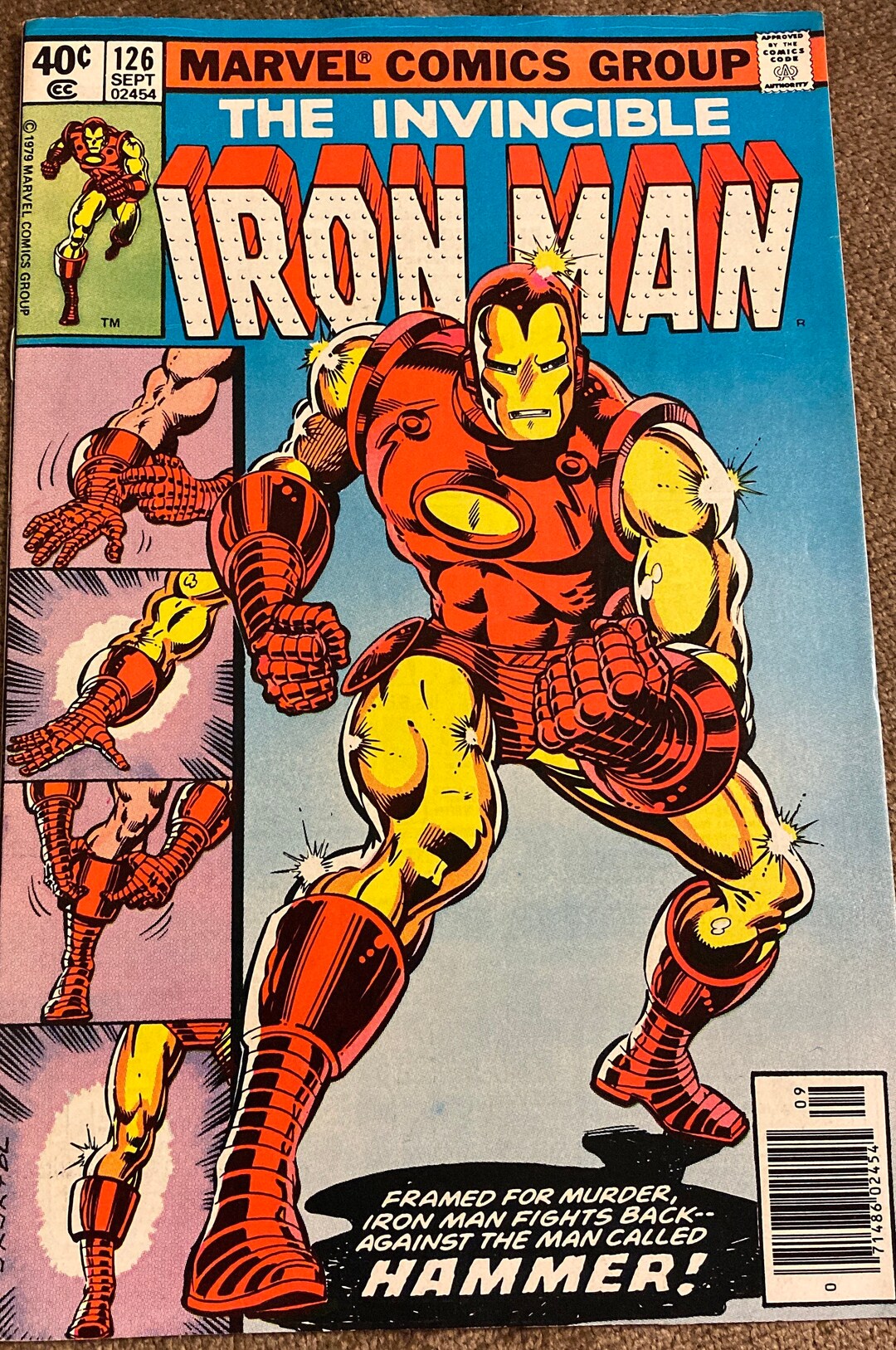 Marvel Comics Group The Invincible Iron Man 126 1979, The Hammer ...