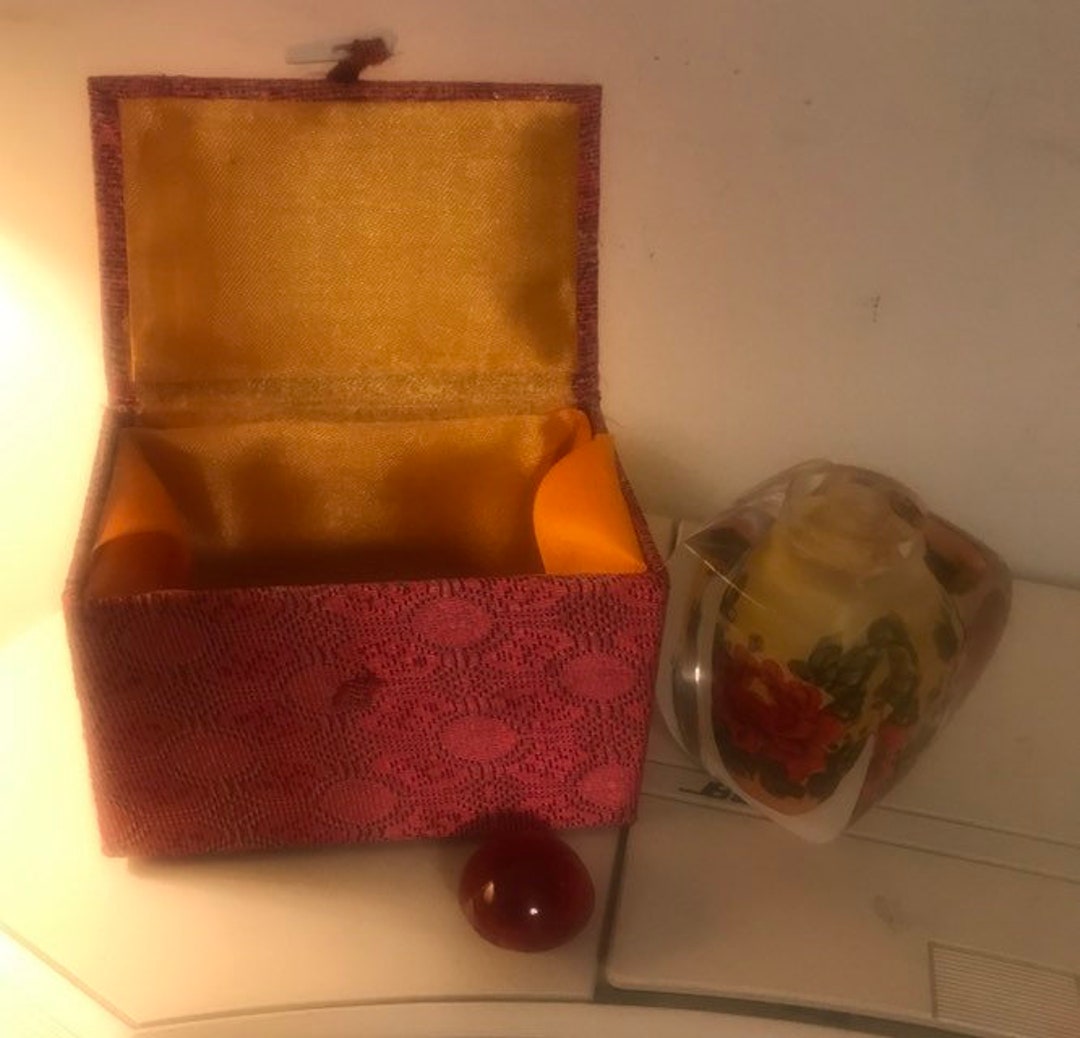 Glass Snuff Bottle in Original Box - Etsy