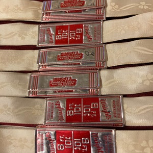 1950's Vintage White Rayon Wright's Ribbon With a White Four Leaf ...