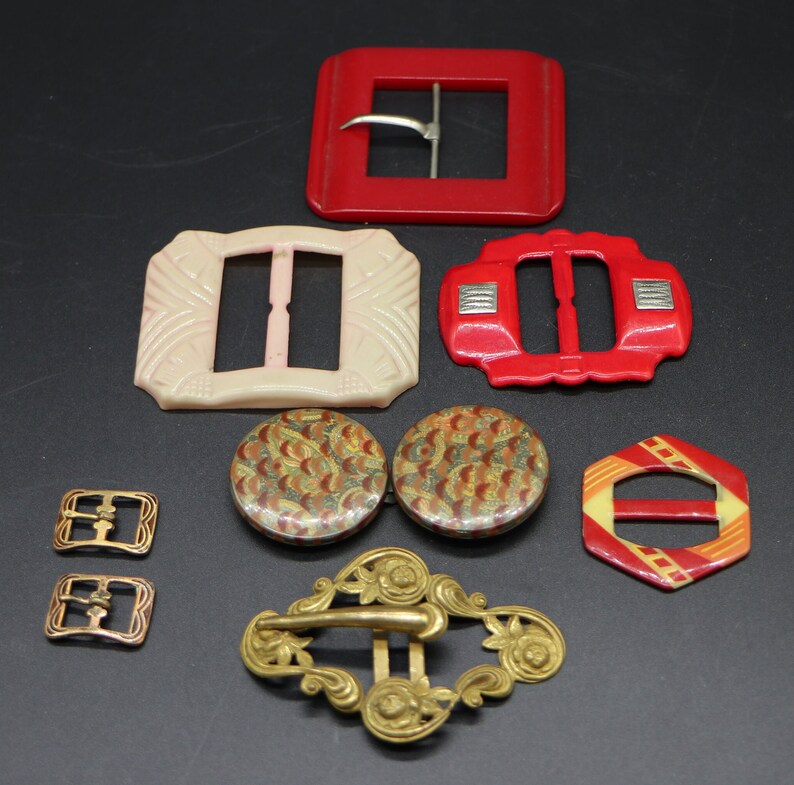 Vintage Belt Buckles and Shoe Buckles 1920-1940 - Etsy