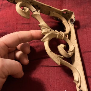 Early 1900’s Cast Iron Shelf Brackets, Each 5 X 6, Beautiful, Unique ...