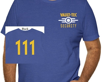 Vault Tec Security Fallout Inspired Tshirt With Vault Number and ...