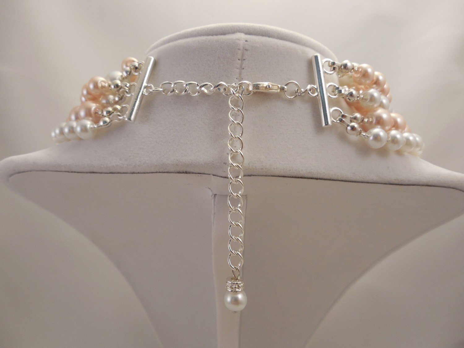 Very Elegant Wedding Bridal Multi Strand Choker Style Necklace With ...