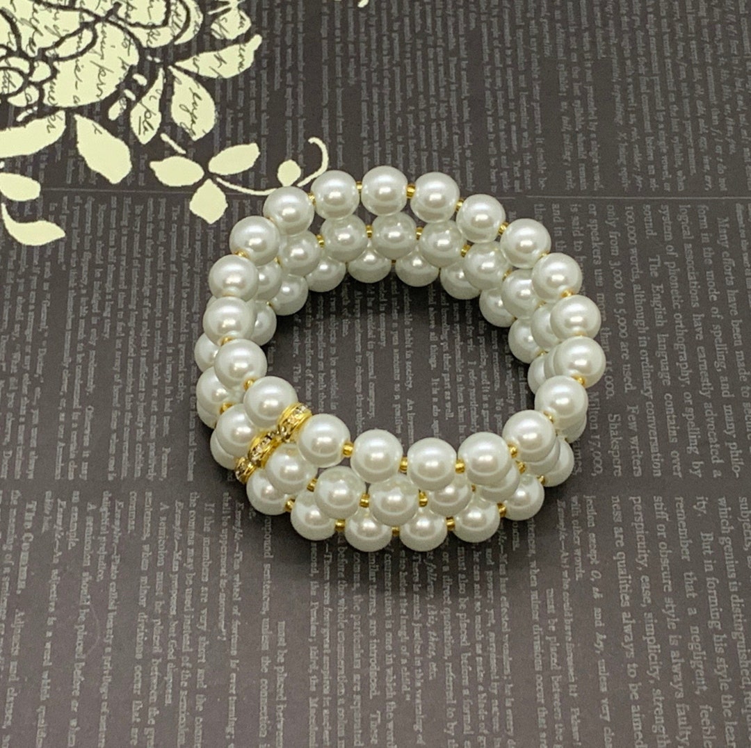 Wedding Bridal Special Bracelet Set, Mix & Match Three One Strand, 8mm ...