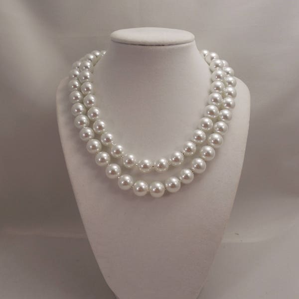 Chunky Pearl Necklace - Etsy