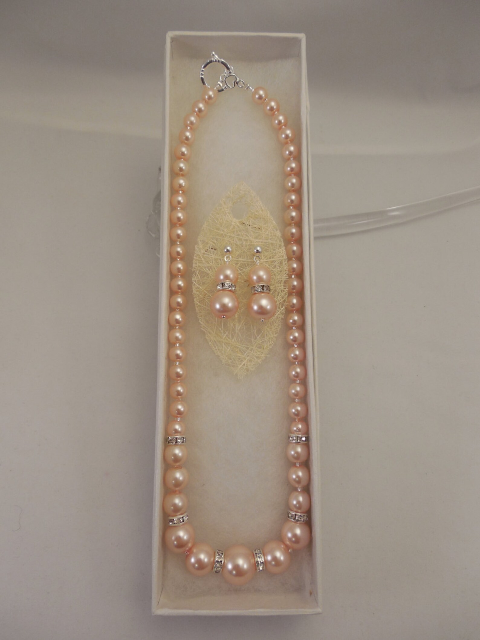Very Fancy and Elegant, Wedding Bridal Set , One Strand Embossing Look ...