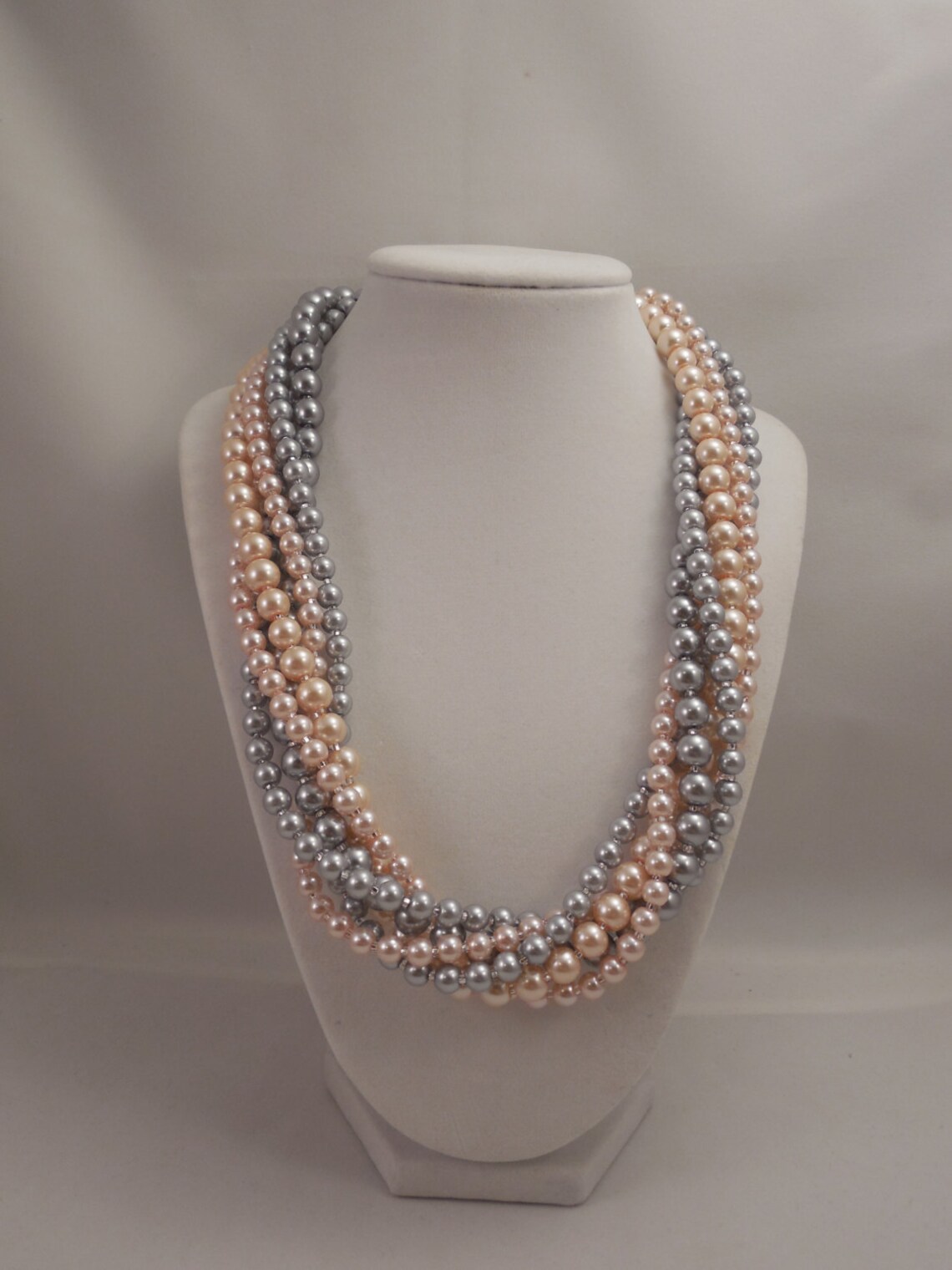 Very Elegant Wedding Bridal Multi Strand Long Necklace With - Etsy