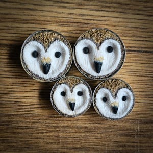 Owl Head Plugs Polymer Clay in a Stainless Steel Tunnel, Miniature ...