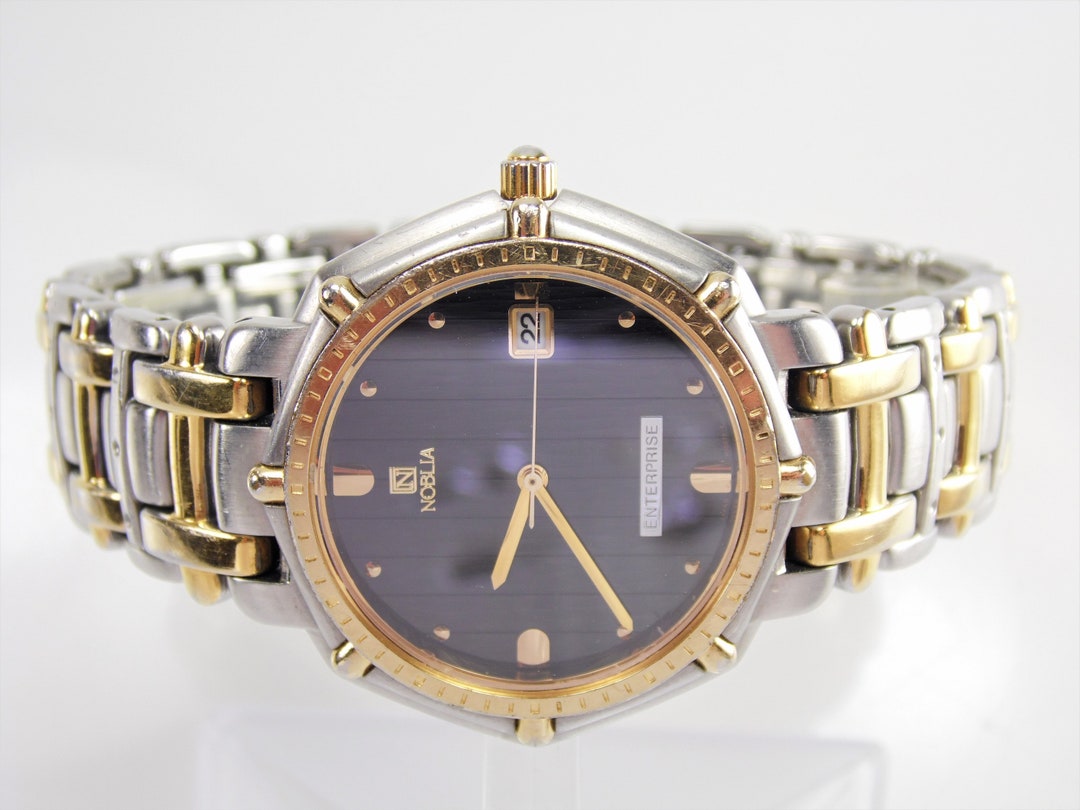 Vintage Mens Stainless Steel & Gold Citizen Noblia J Class Enterprise ...
