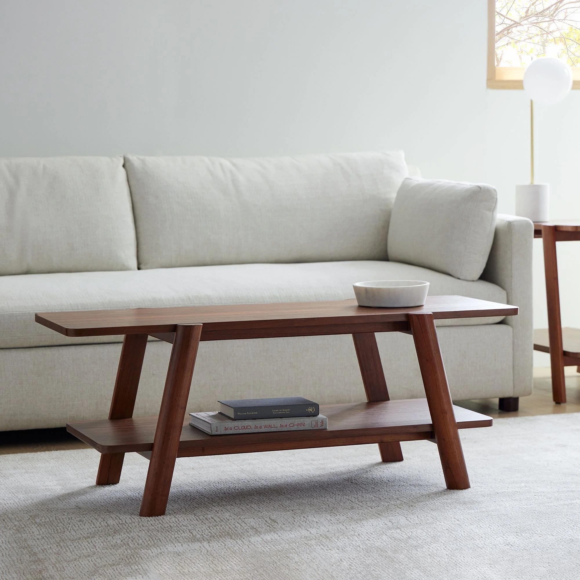 Modern Rectangular Coffee Table Double Tier Design - Etsy