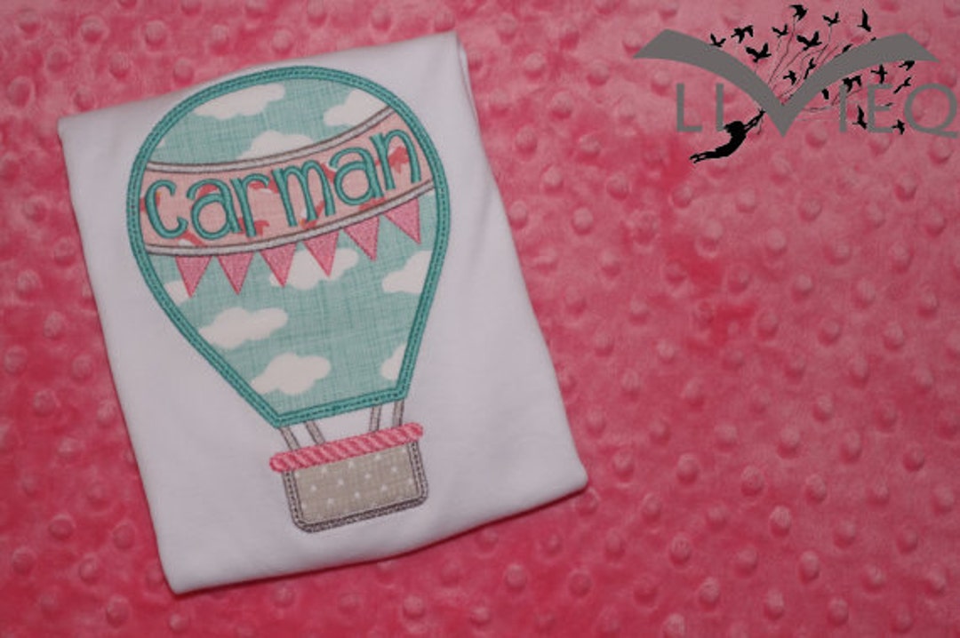 Hot Air Balloon Appliqued Shirt or Onesie - Etsy
