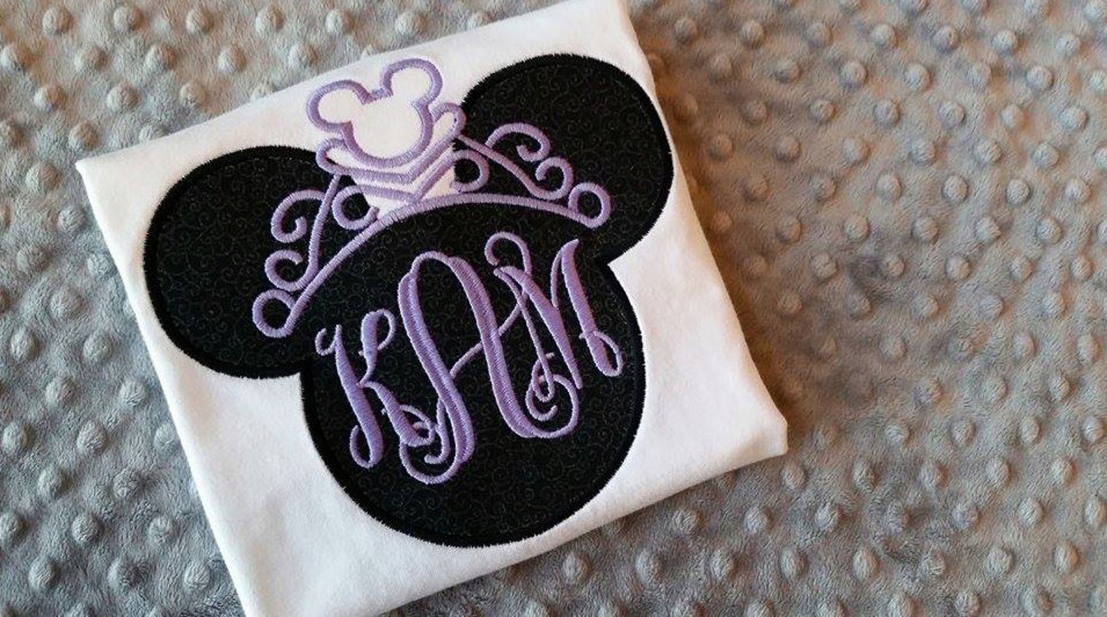 Princess Minnie Monogrammed Appliquéd Shirt Disney Vacation - Etsy