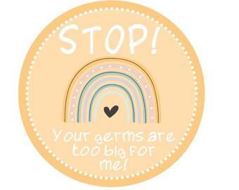Your Germs Are to Big for Me Sign - Etsy