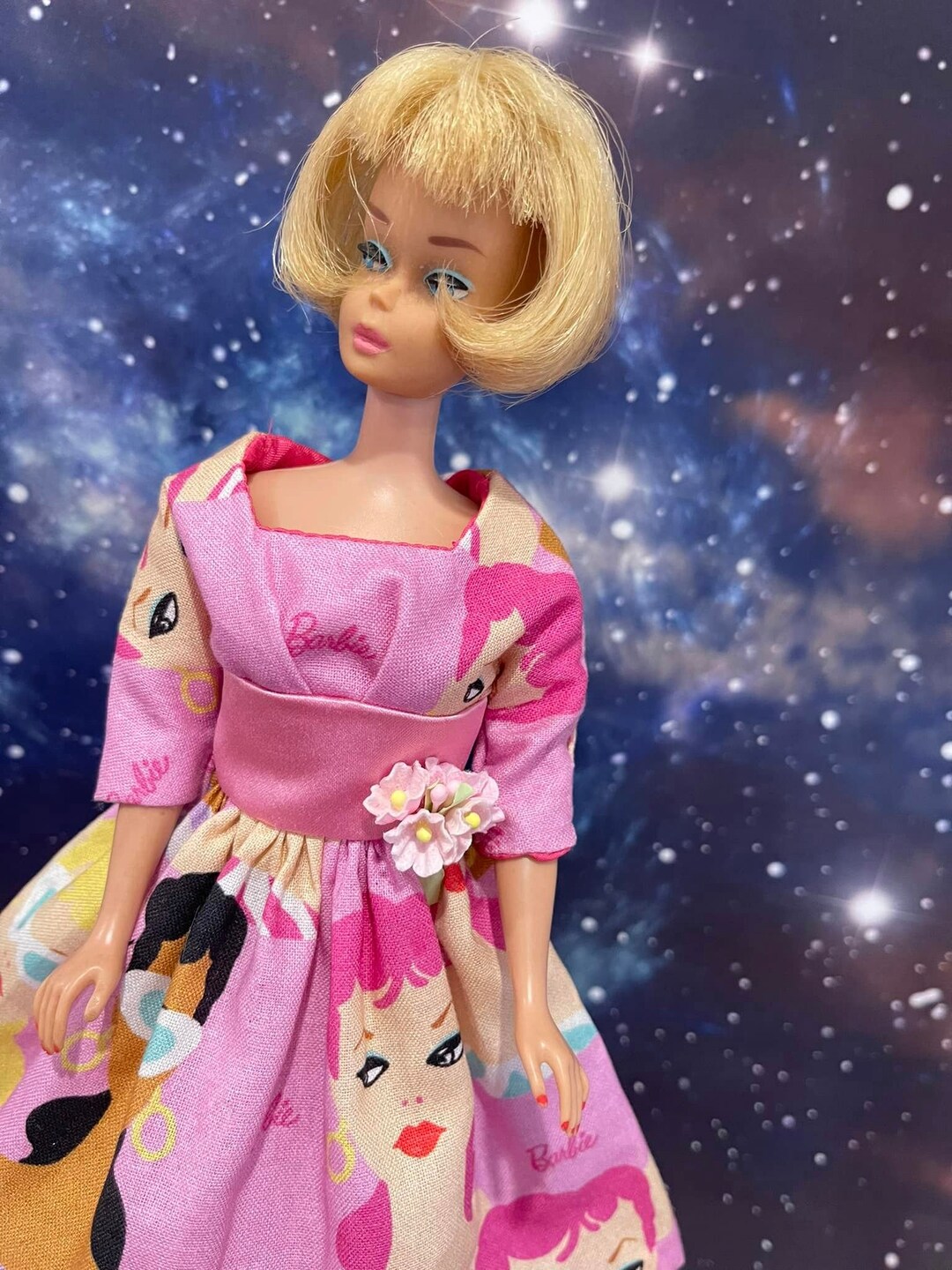 Barbiecore Barbie Print Dress to Fit 11-12 Inch Fashion Dolls Lets ...