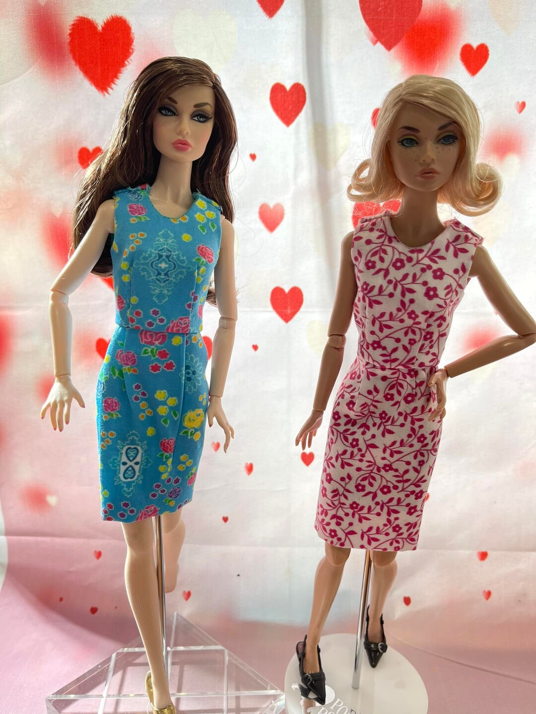 Cotton Twill Sheaths in David Rose Prints for Slimmer Fashion Doll Fits ...