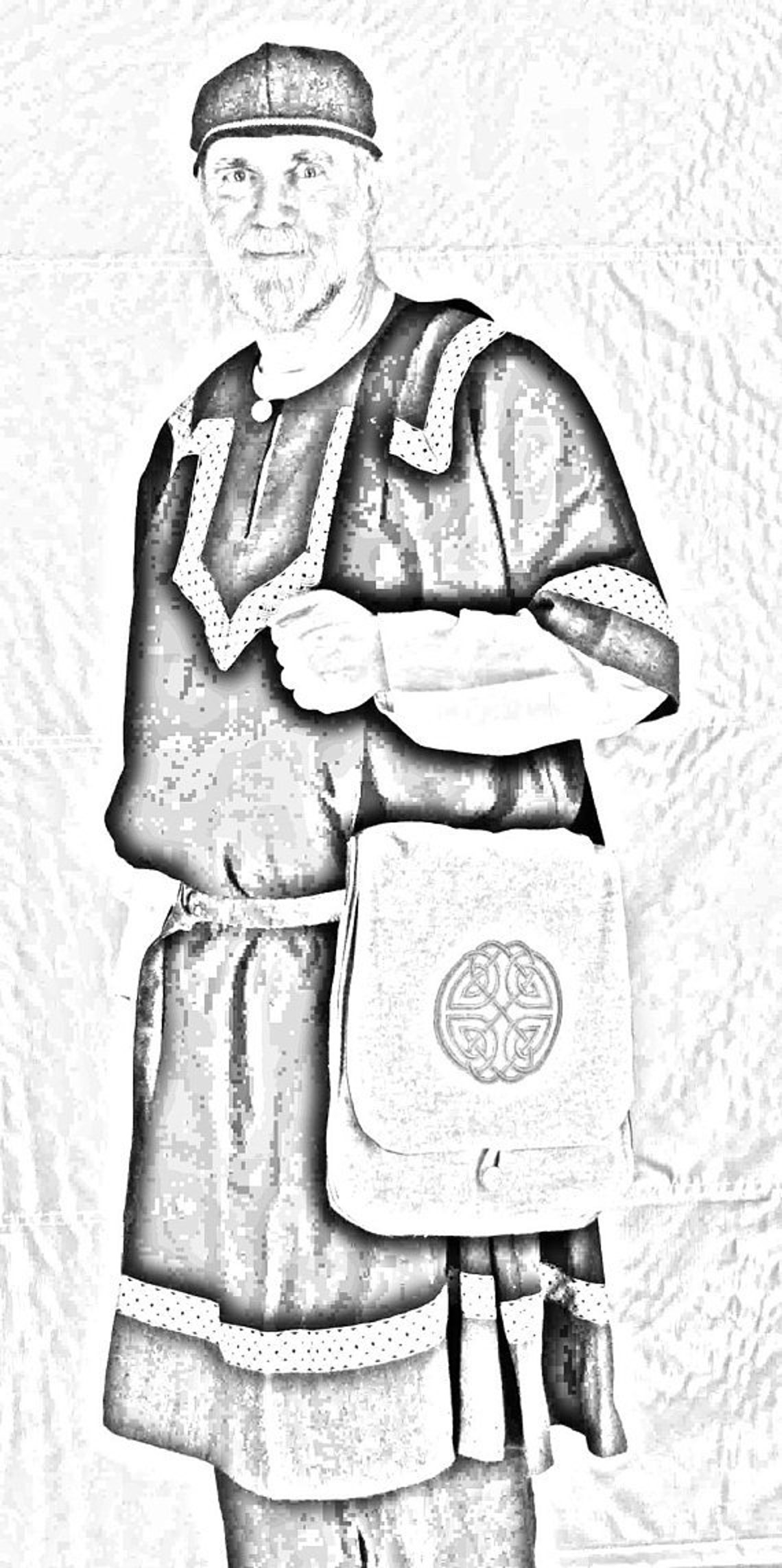 Celtic Style Gryphon Design Haversack Wool and Silk | Etsy