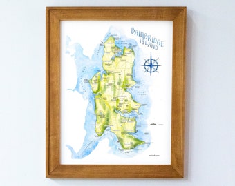 Bainbridge Island Ca. 1937 USGS Old Topographic Map Custom - Etsy