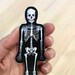Skeleton Sticker Human Bone Structure PT Physical Therapist Goth ...