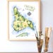 Guemes Island Map Print - Etsy