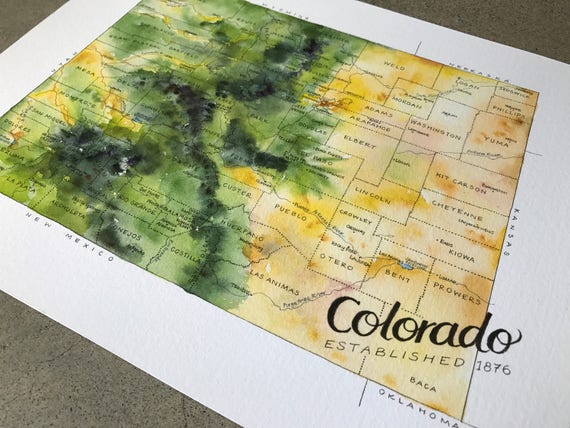 Mapa De Condados Del Estado De Colorado