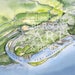 Everett Washington Neighborhood Map Illustration WA State City ...