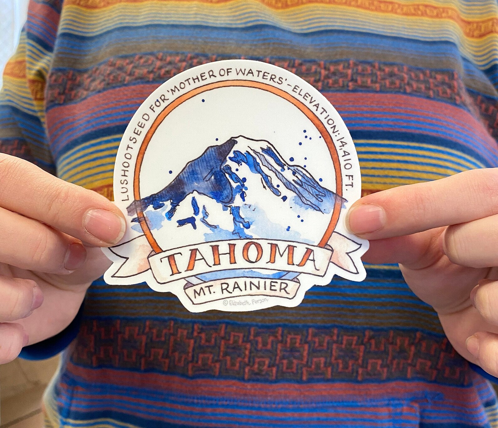 Tahoma Vinyl Mountain Sticker for Computer Car Laptop Water Bottle - Etsy