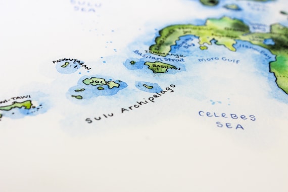 Philippine Archipelago Drawing