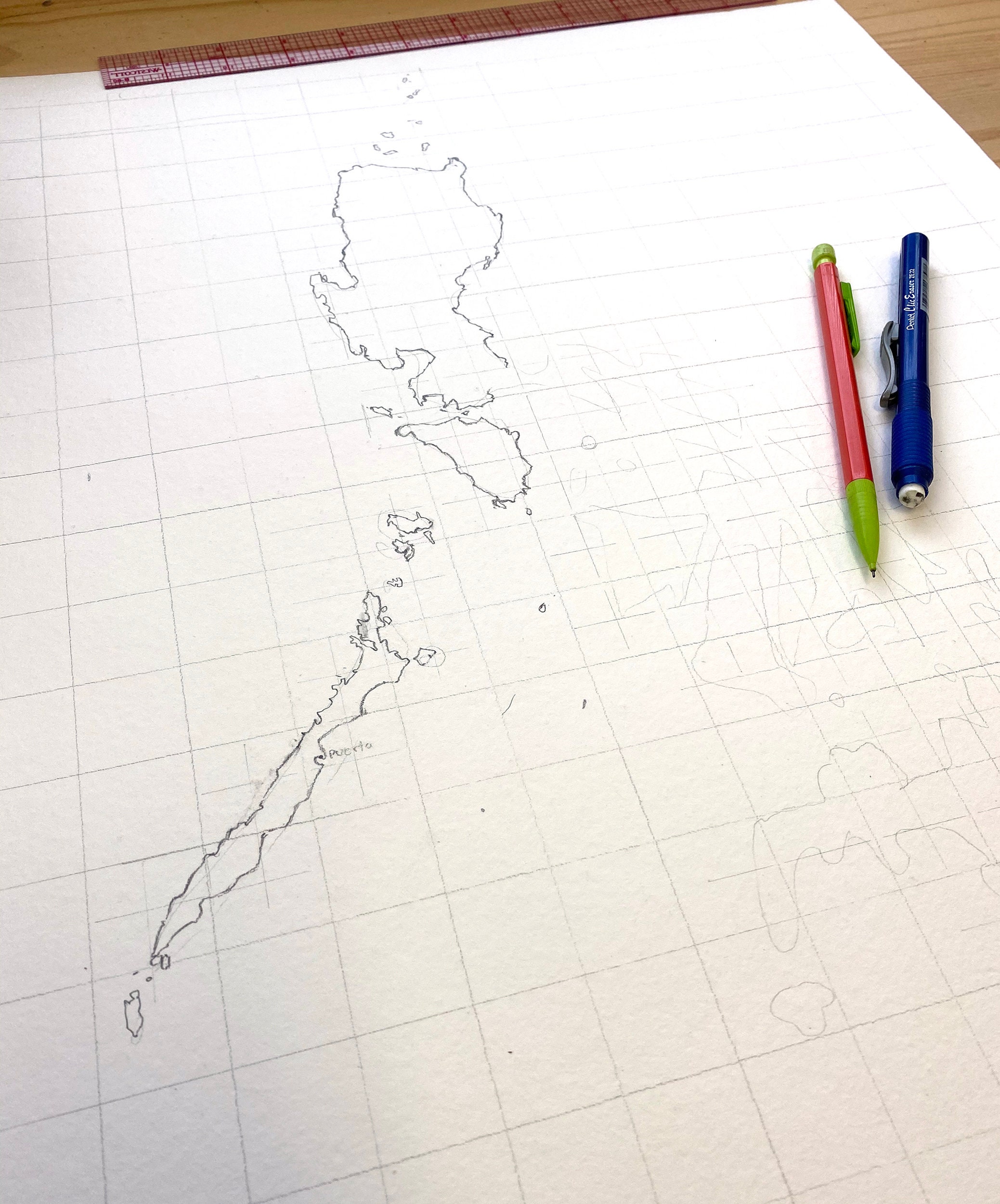 Philippines Map Watercolor Illustration Filipino Manila Luzon Islands ...